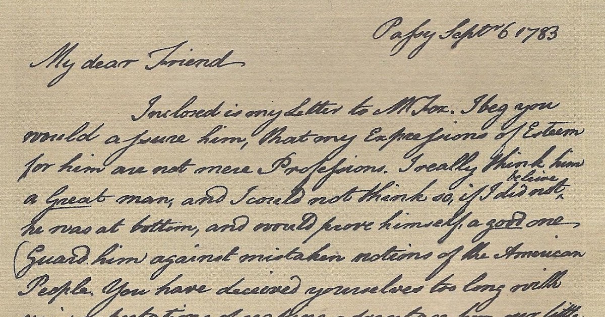 Thrifty Artist: Hand written Benjamin Franklin Letter clip art