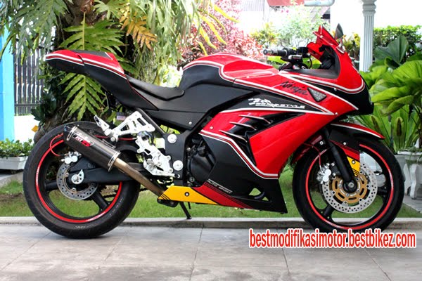 34+ Foto Modifikasi Ninja 250 Karbu Merah, Inspirasi Terkini!