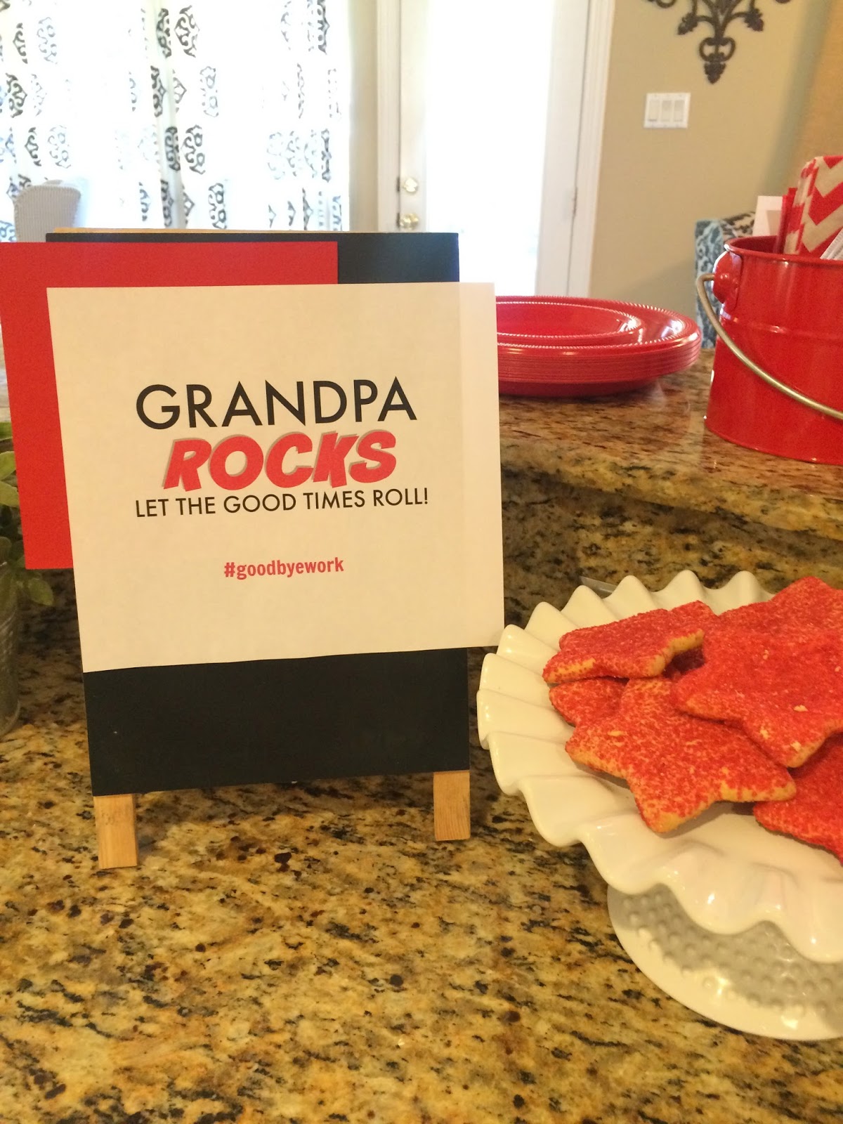 Crafty Texas Girls: Grandpa Rocks (Retirement Party)