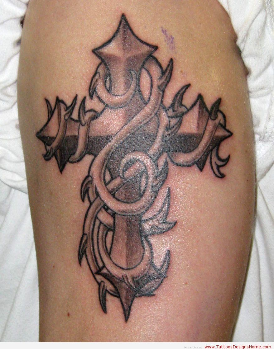 Cool Ink Tattoos Designs: Free Cross Tattoo Designs