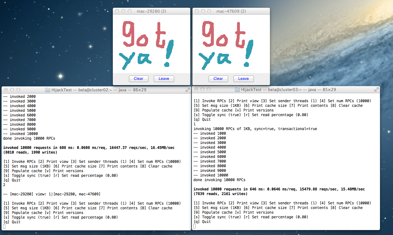 Belas Blog: How to hijack a JGroups channel inside Infinispan / JBoss ... (and get away with it !)
