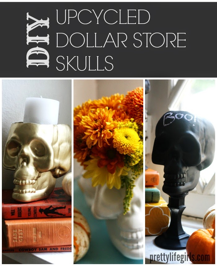 DIY Upcycled Dollar Store Skulls | The Pretty Life Girls