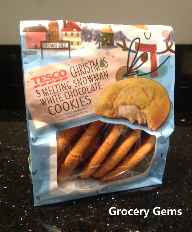 Grocery Gems: Tesco Melting Snowman White Chocolate Cookies