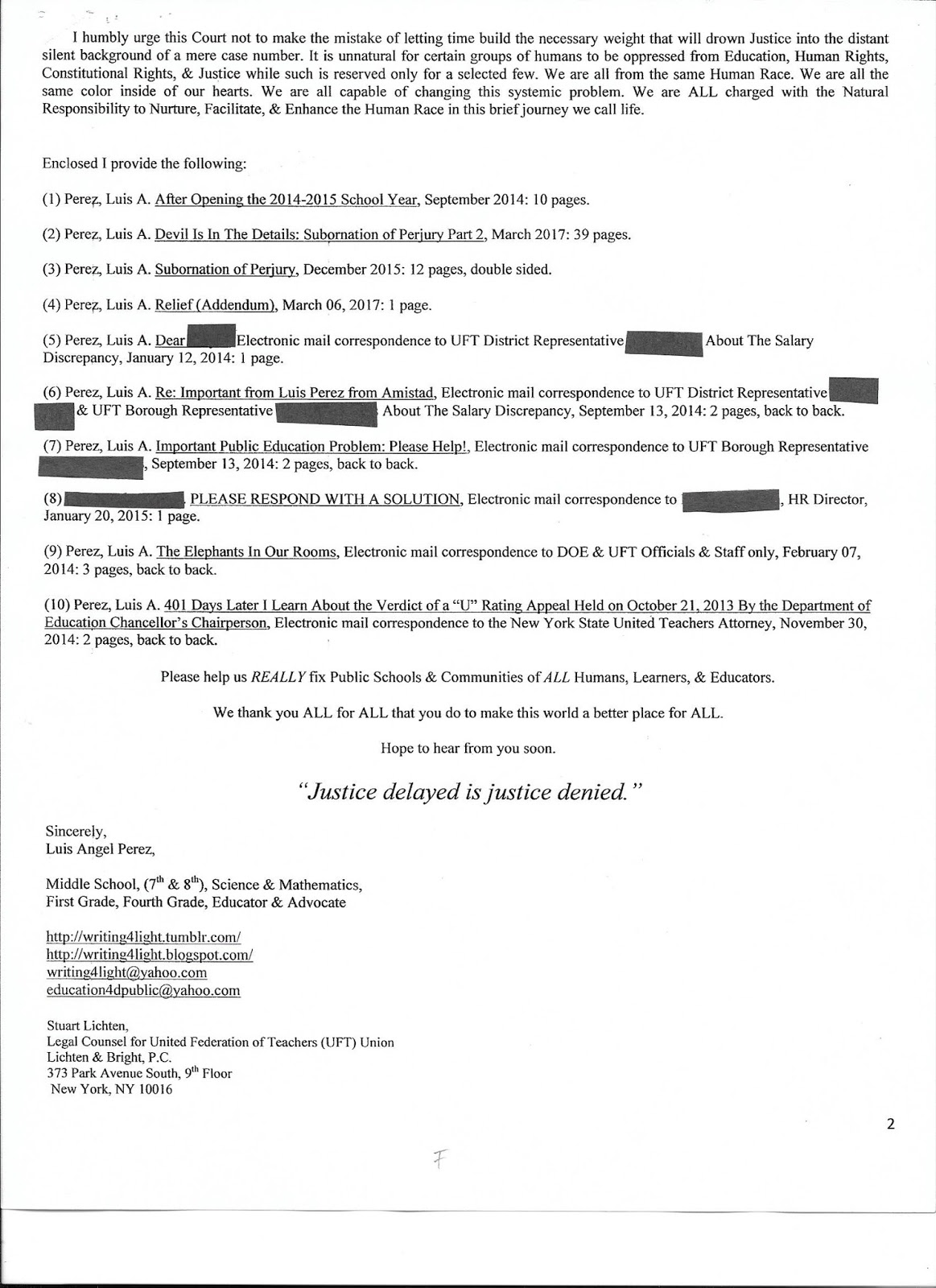 Writing4Light: Court To Repeal Indigent Litigation?