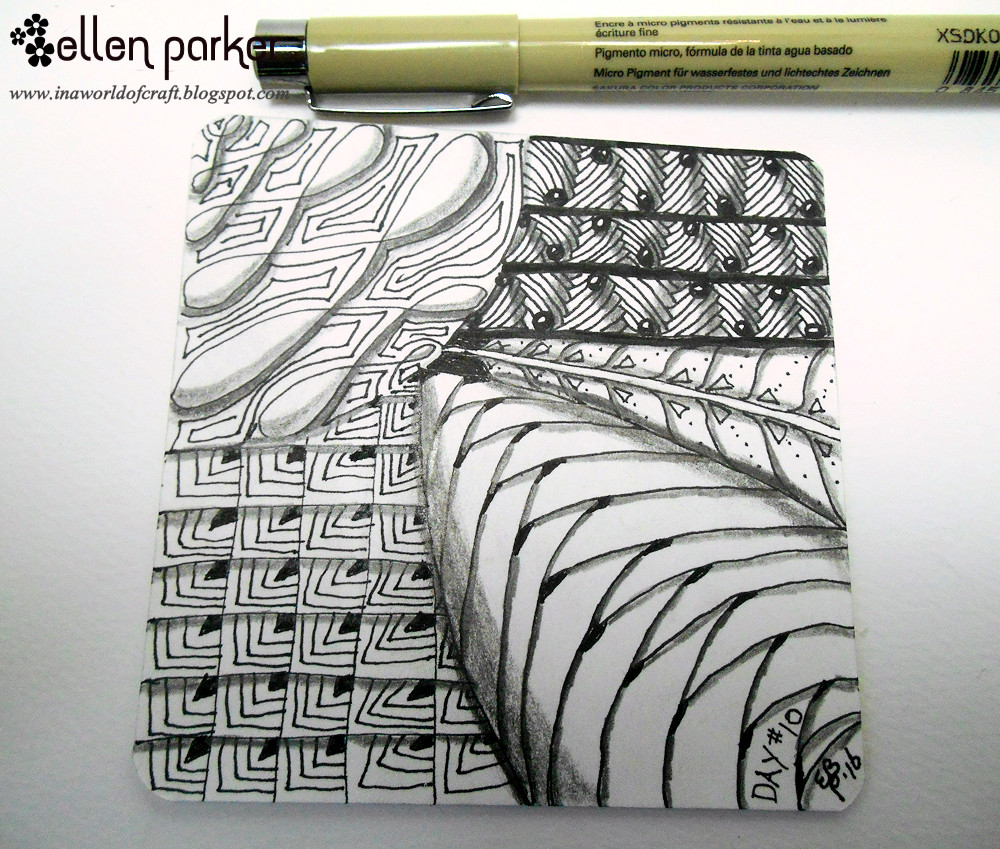 In a World of Craft: ZENTANGLE #10