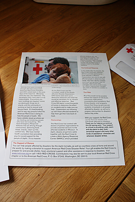 Old Red Barn Co.: Letter from American Red Cross Regarding Tornado Relief