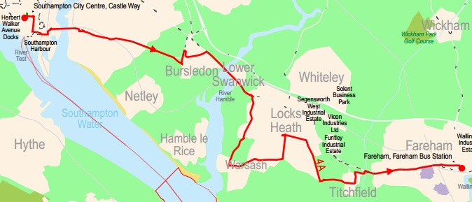 Southampton Bus Update: New First network: routes 4, 4A and X4 analysed