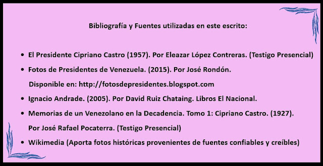 Fotos y Biografía del Presidente Ignacio Andrade