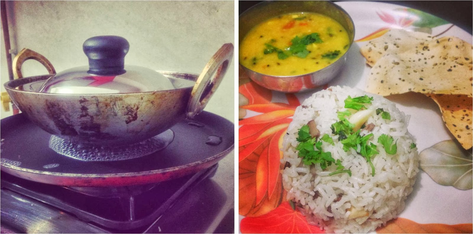 Mushroom Pulao With Roasted Garlic (Handi Dhingri Ka Pulao) ~ The ...