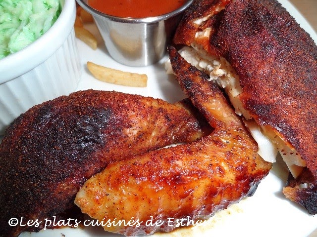 Les plats cuisinés de Esther B: Poulet barbecue au four