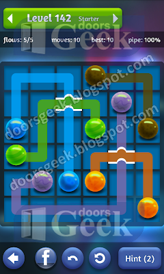 Flow Frenzy Bridges [Starter] Level 142 ~ Doors Geek