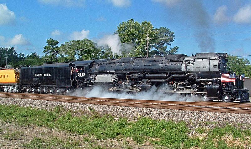 Gambar Transportasi : Kereta Api Lokomotif Uap