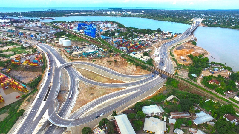 Kigamboni (J K Nyerere ) bridge Dar es salaam Tanzania