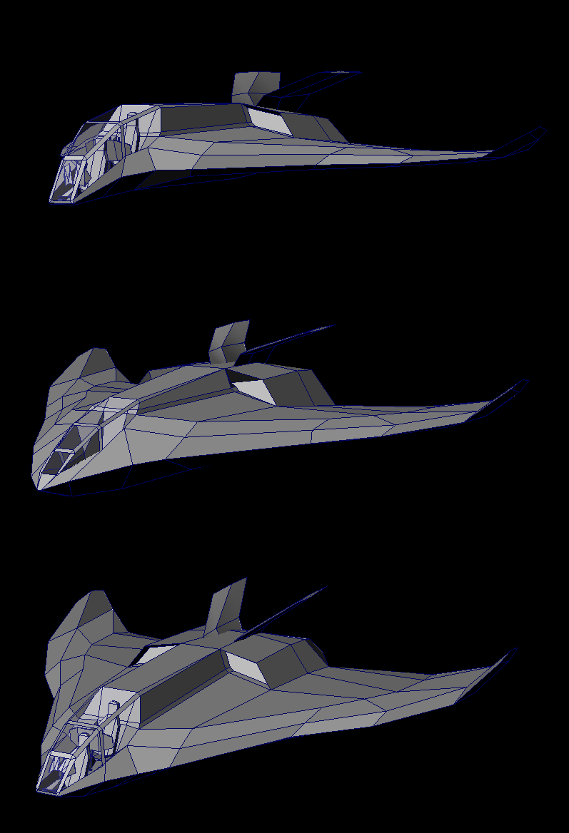 Colby Davis: Concept Super Low-Poly Spaceships
