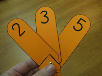 Kindergarten Lifestyle: Number Fans Freebie