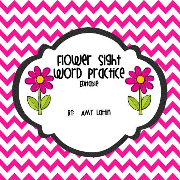 Teaching Is Sweet: Flower Sight Word Practice
