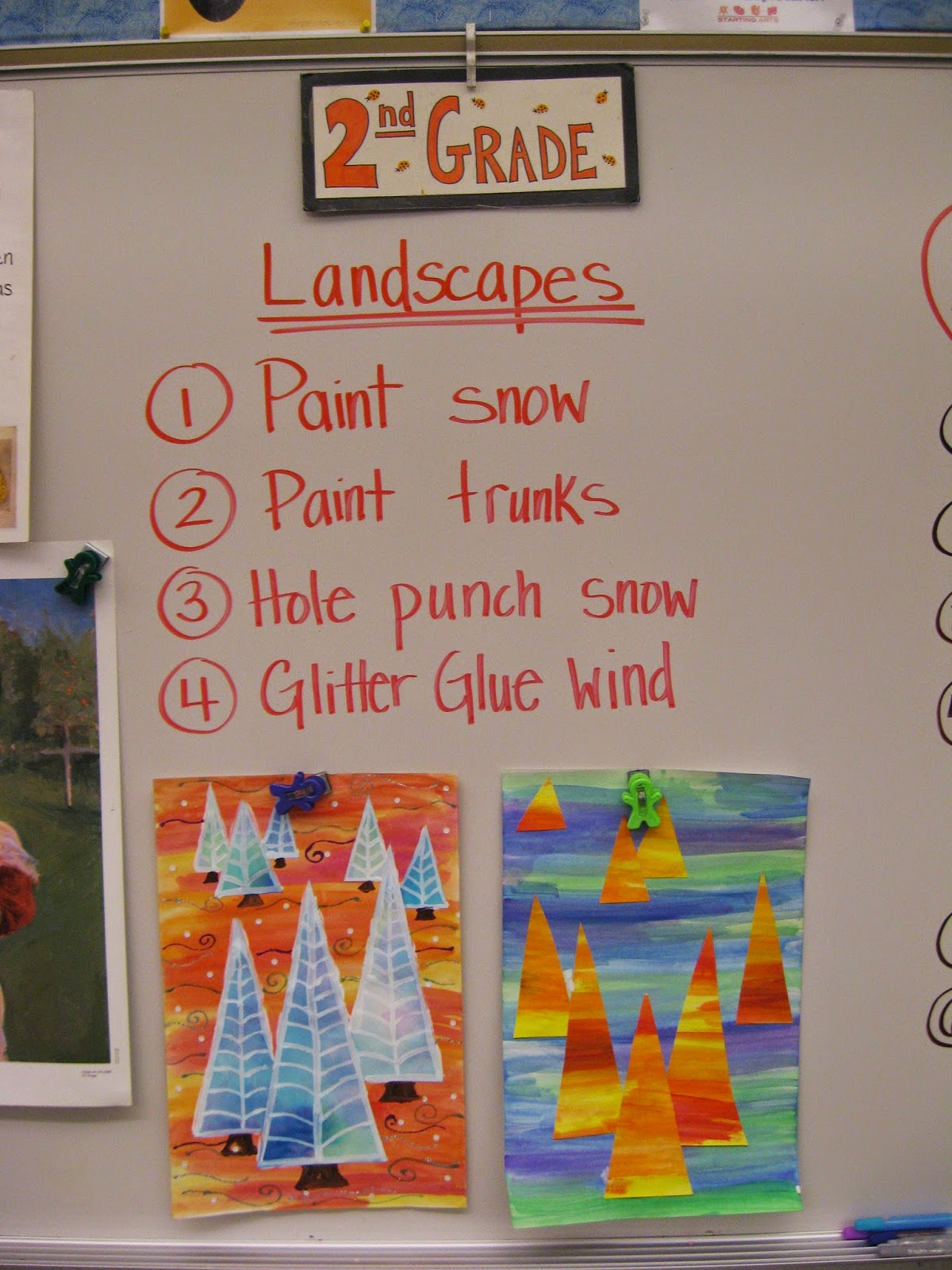 Jamestown Elementary Art Blog: 2nd Grade Landscapes