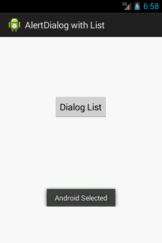 AlertDialog with List - NEXT GENERATION ANDROID