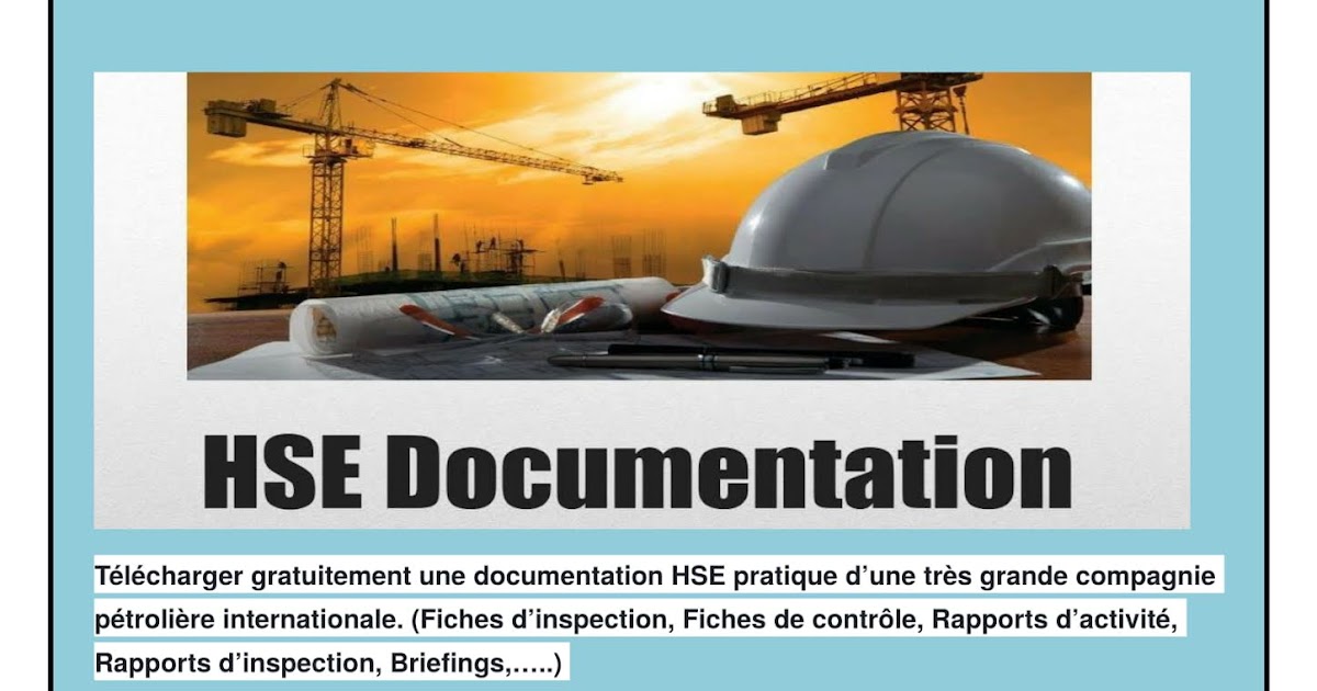 Télécharger gratuitement 27 documents pratique HSE d’une très grande ...