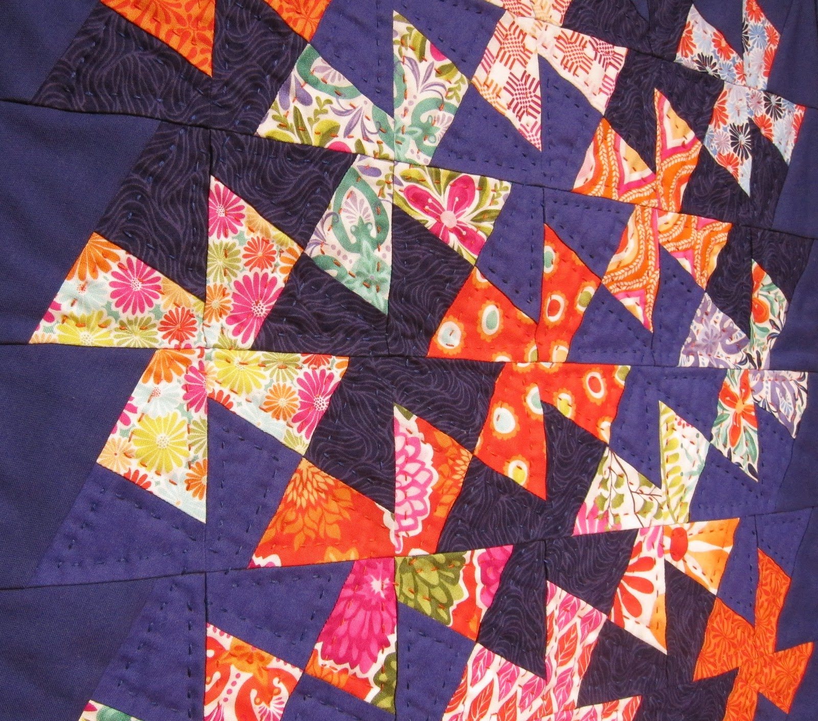 Mexican Yarns: Lil Twister Mini Quilt