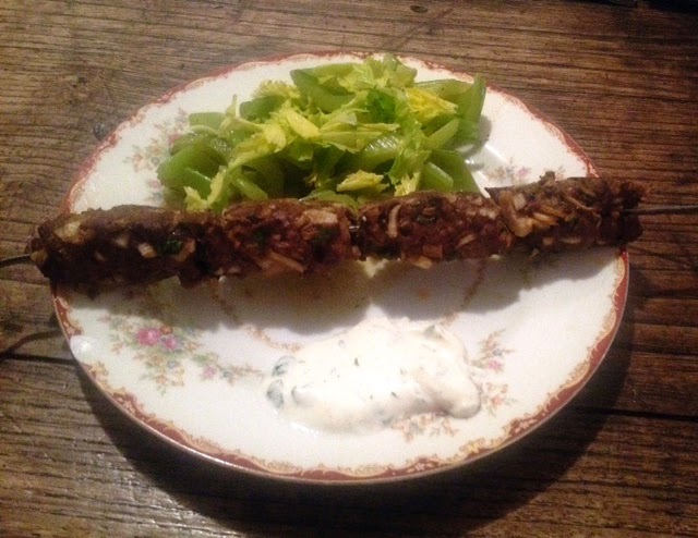 a cilantro color: a cooking blog: Lebanese Beef Kefta Kebab
