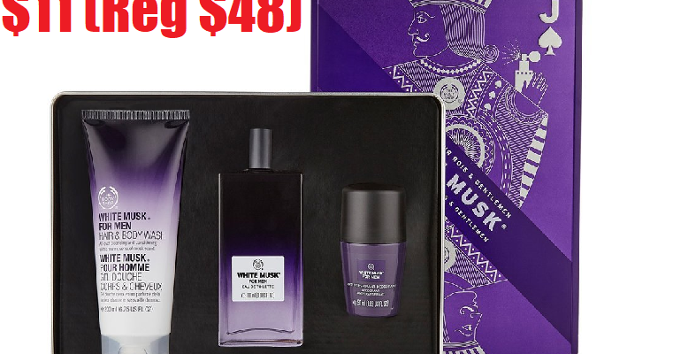 3 Piece The Body Shop White Musk for Men Fragrance Gift Set $11.28 (Reg ...