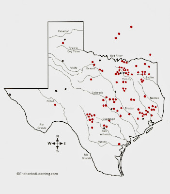 Texas Cryptid Hunter: Black Panther Sighting Distribution Map