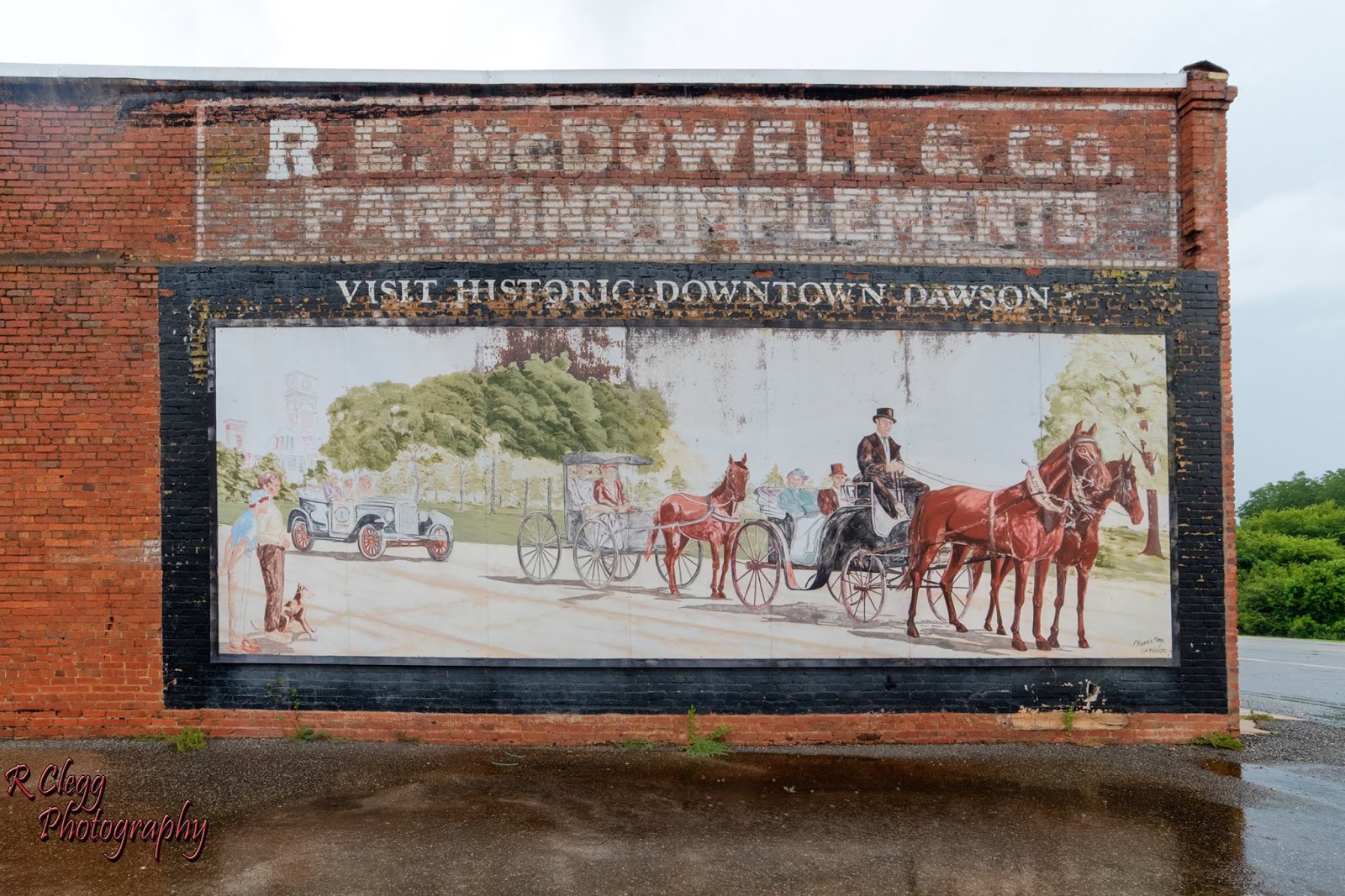 Forgotten Georgia: Building Mural in Dawson