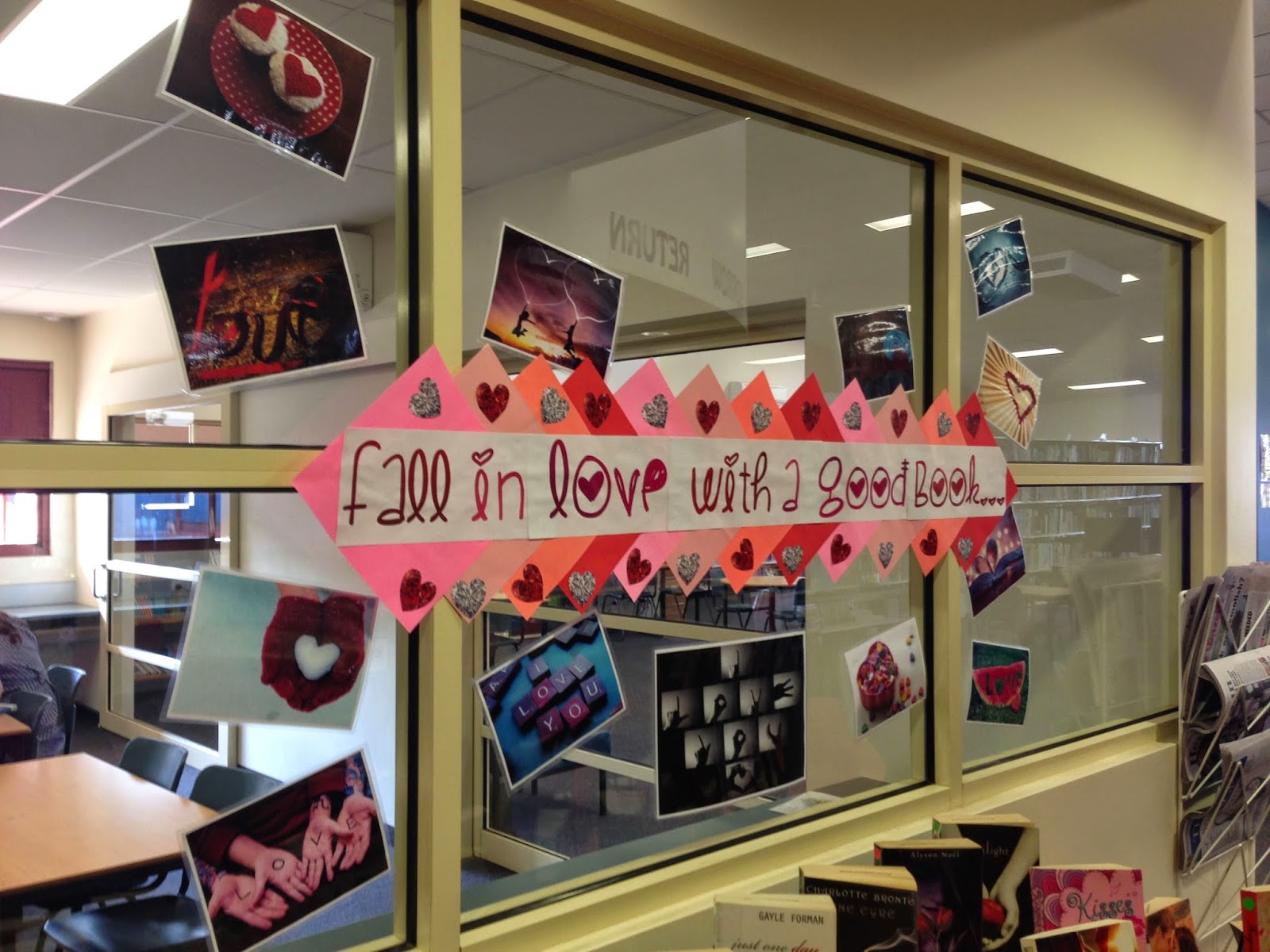 Library Displays: Fall in love with a good book ...