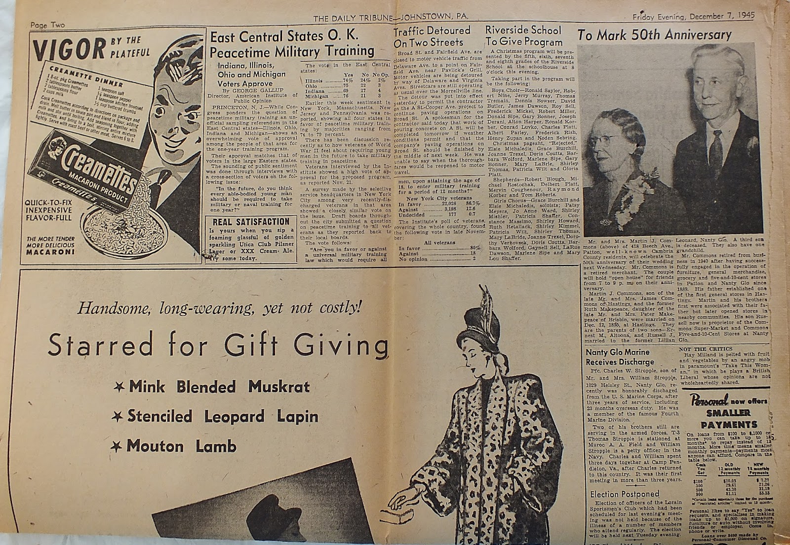 The Johnstown Tribune - WWII: December 7, 1945