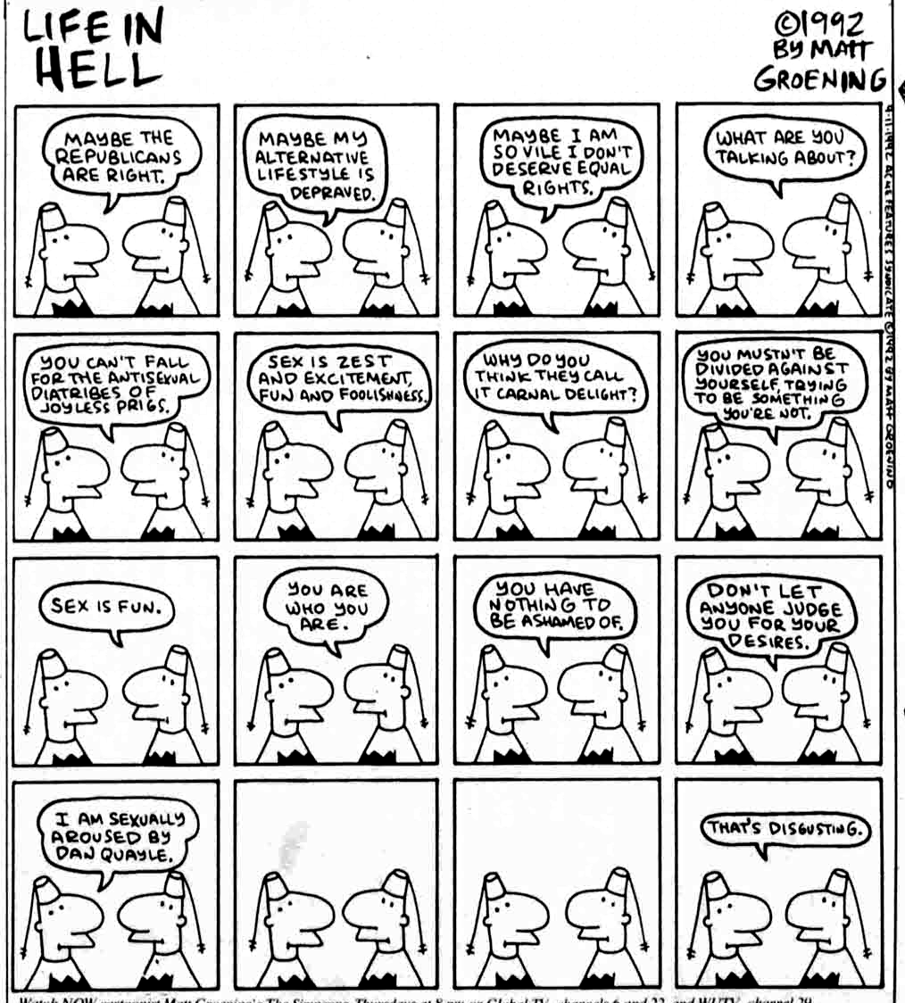 Bongo's Ultimate Life in Hell Archive : Life in Hell 1992 Archive