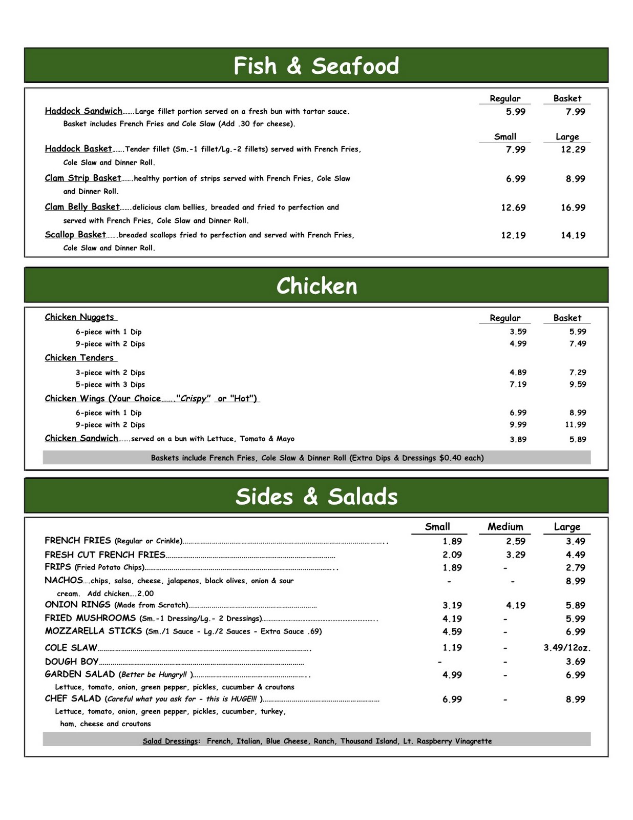 Levant Corner Store: Menu