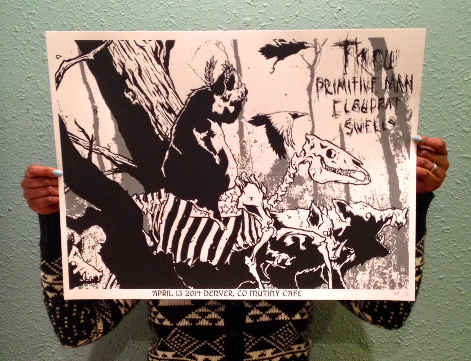 INSIDE THE ROCK POSTER FRAME BLOG: Ryan Mowry Thou, Primitive Man ...