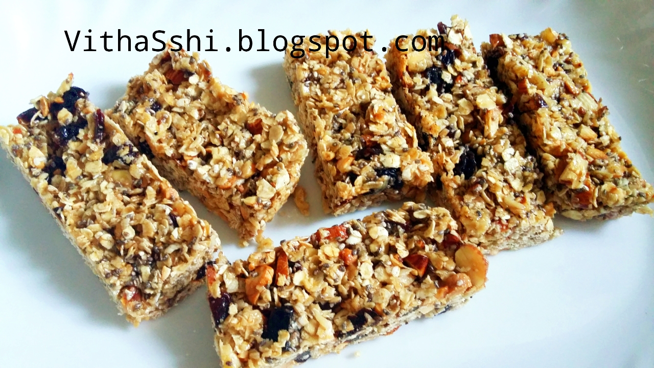 Buku Harian Vitha: Resep Snack Diet ; Oats Bar Snack Sehat Rendah Kalori