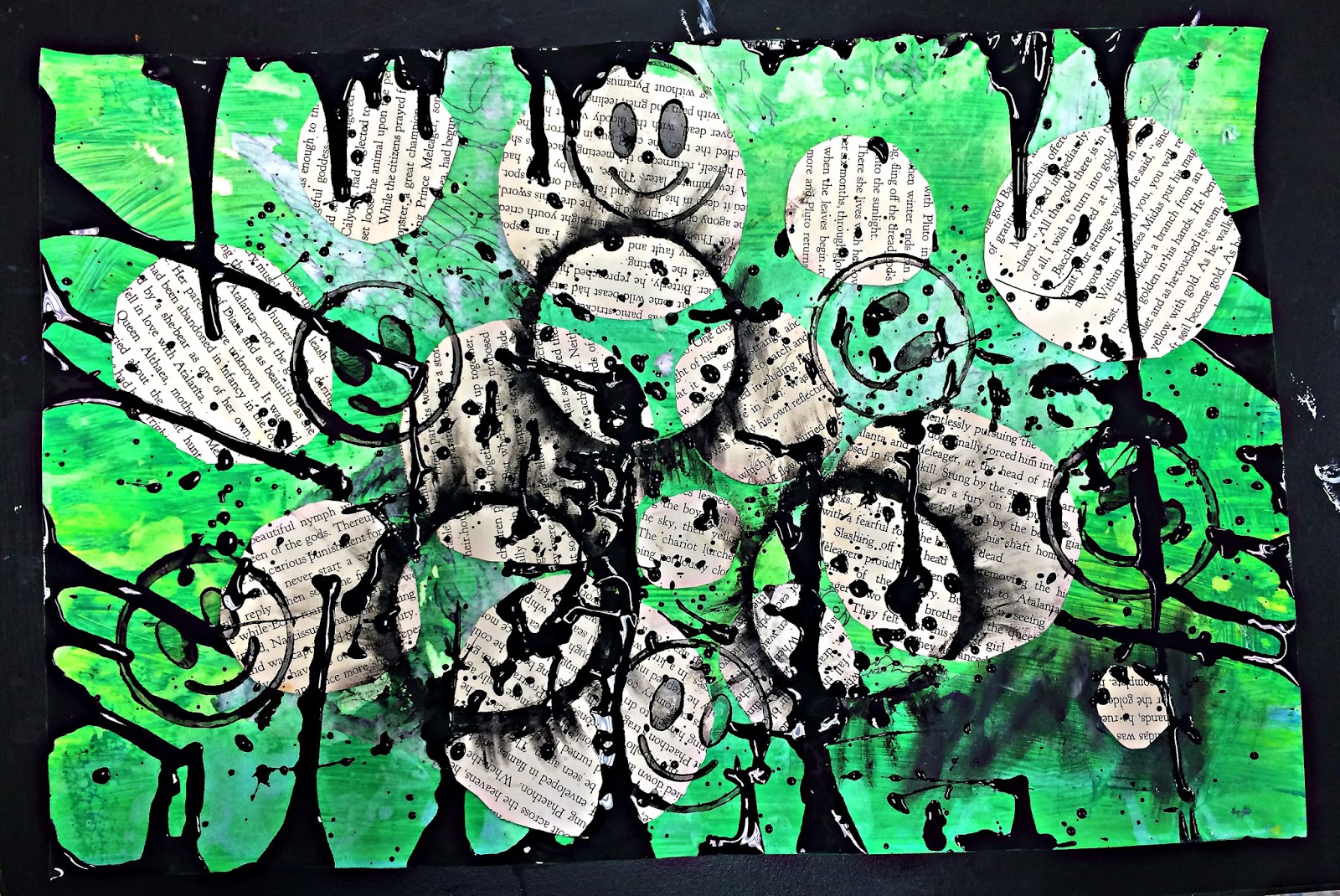 smART Class: 5th Grade multi media Collage