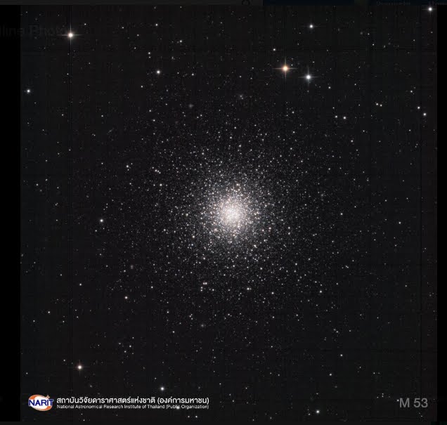 เมซีเย 53 (Messier 53) คือ กระจุกดาวทรงกลมในกลุ่มดาว ผมเบเรนิซ | dmcpost