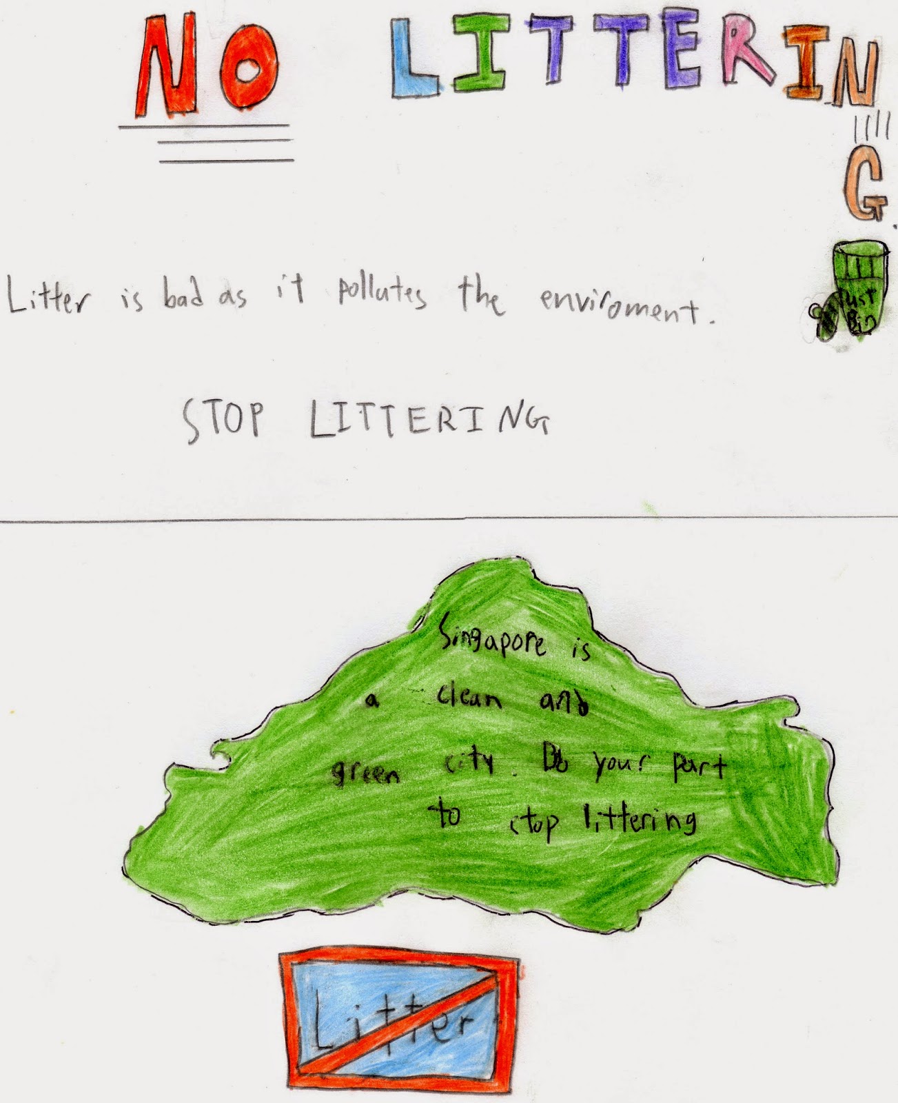 EDP 6A 2014: Anti Littering Posters