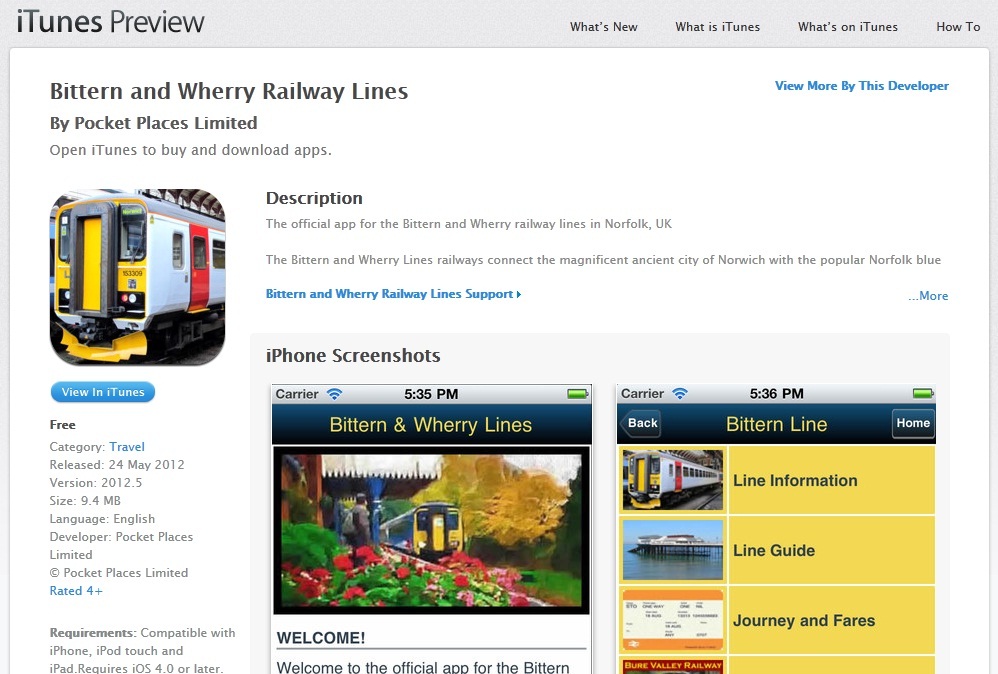 Railway Eye - the railway blog: First Community Rail iPhone app launched