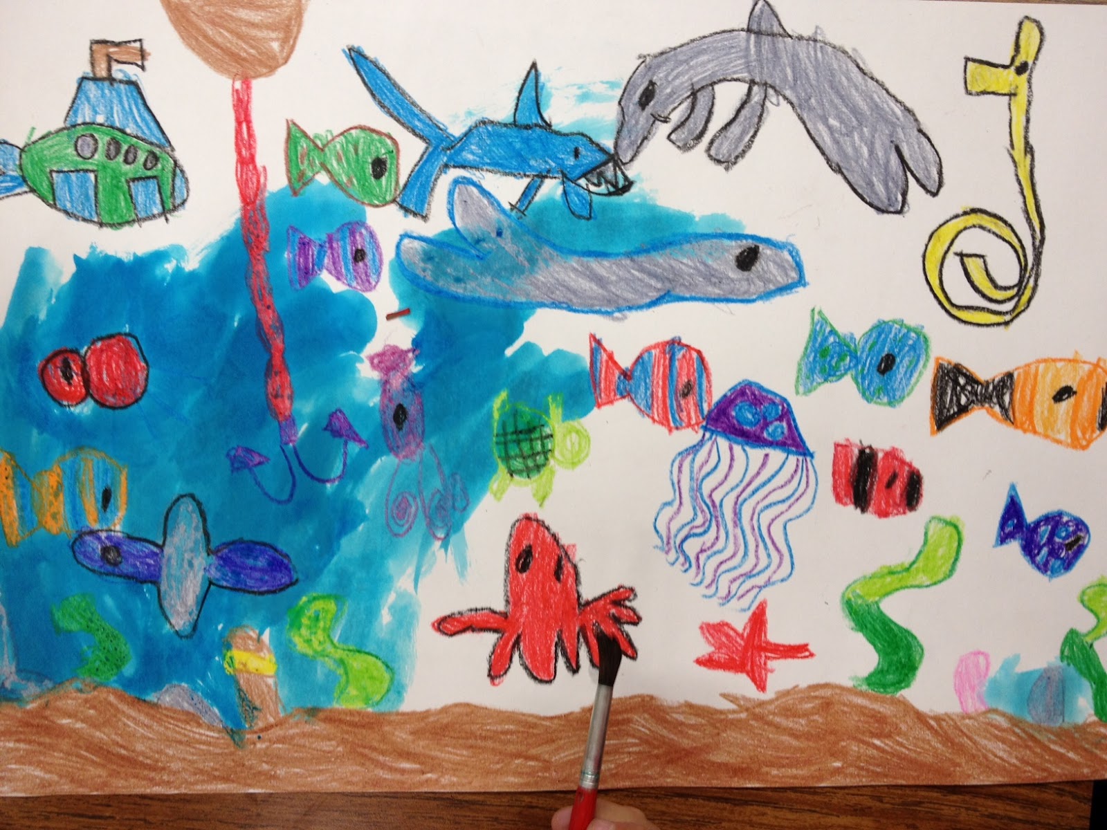 Oceans of Fun: Art in Kinder! - Apples & ABC's