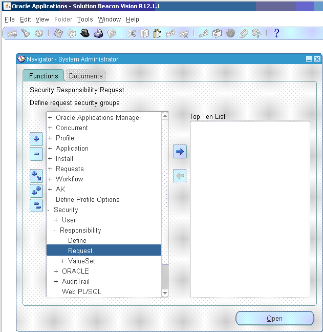 Oracle ERP: كيفيه عمل MENU