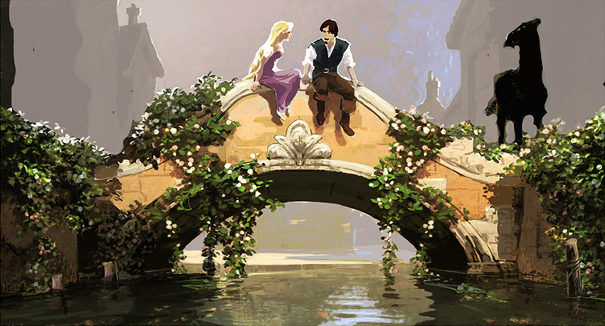 Living Lines Library: Tangled (2010) - Visual Development: Color Keys