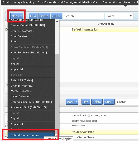 Siebel Foundation Siebel Email Integration Part One Setting Communication Profile