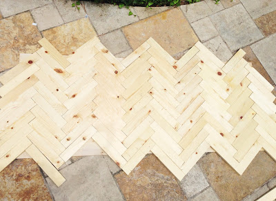 wednesday afternoons: DIY Herringbone Headboard