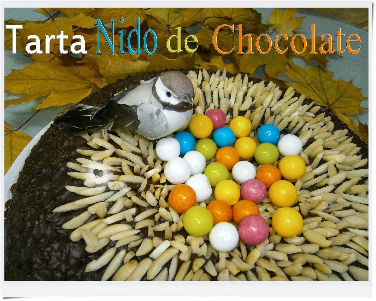Tarta nido de chocolate