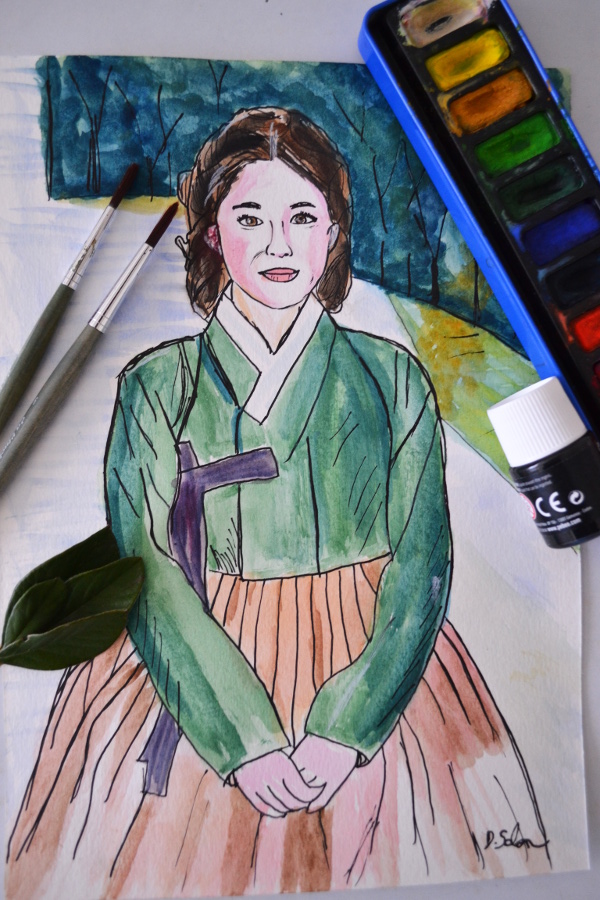 Art et glam: Portrait de Lee Young-Ae dans le rôle de Sin Saimdang