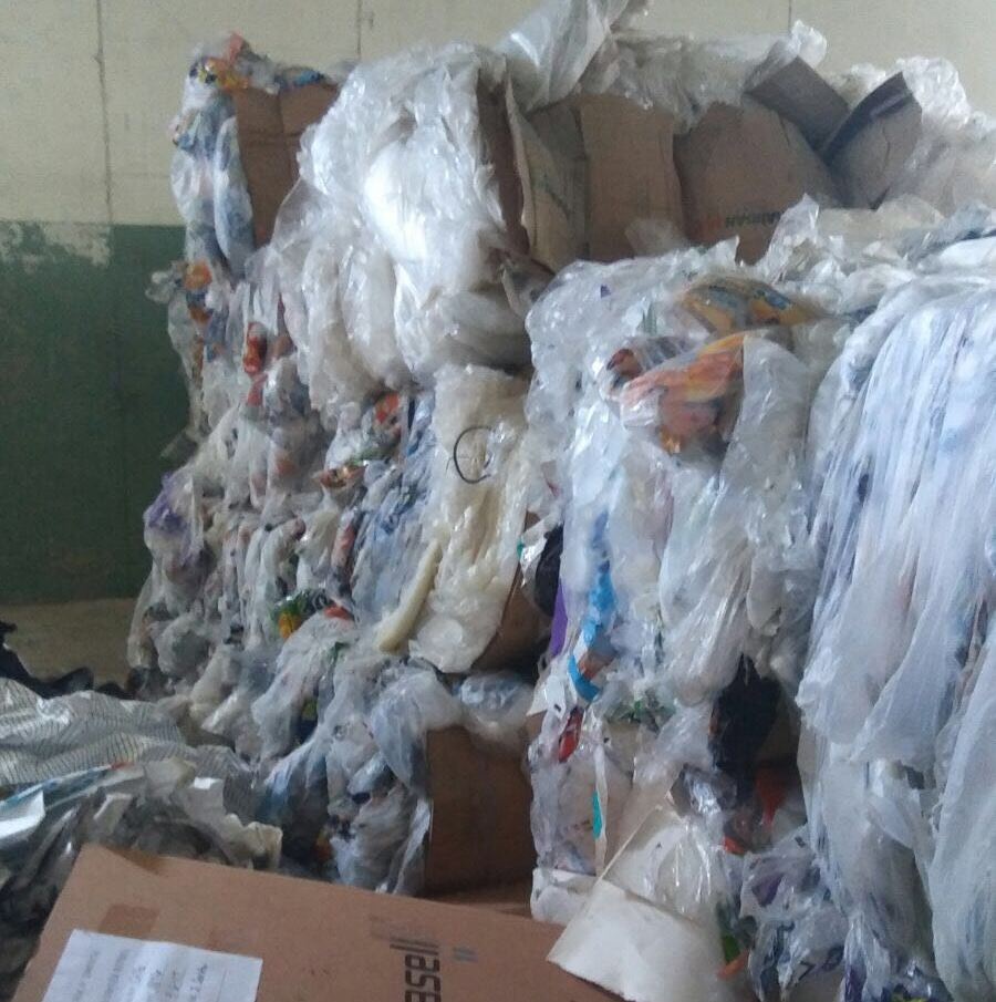 Recycling Plastics: Printed LDPE Films - In Bales