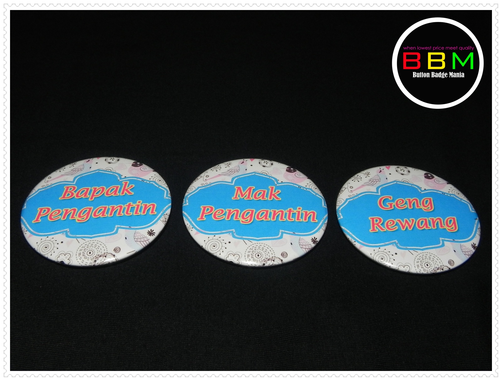 Button Badge Rewang ~ Button Badge Mania