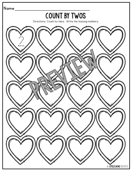 Emily Jane Creates: FEBRUARY NO PREP KINDERGARTEN PACKET-OVER 100 PAGES!