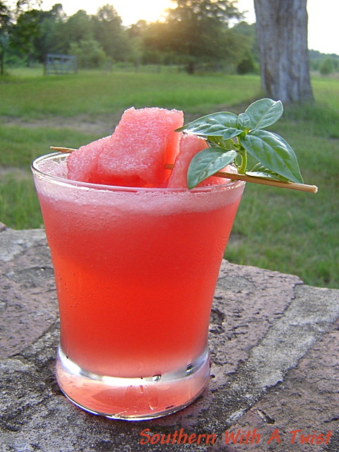 Southern With A Twist: Watermelon Cooler (Grown-up's Version)