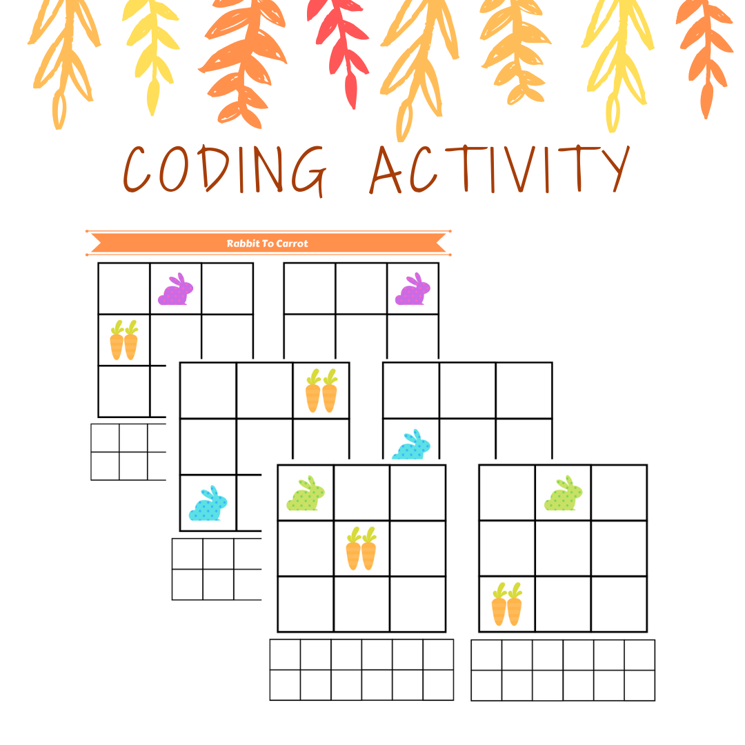 petit worlds: Printable Coding Activity - Rabbit to Carrot